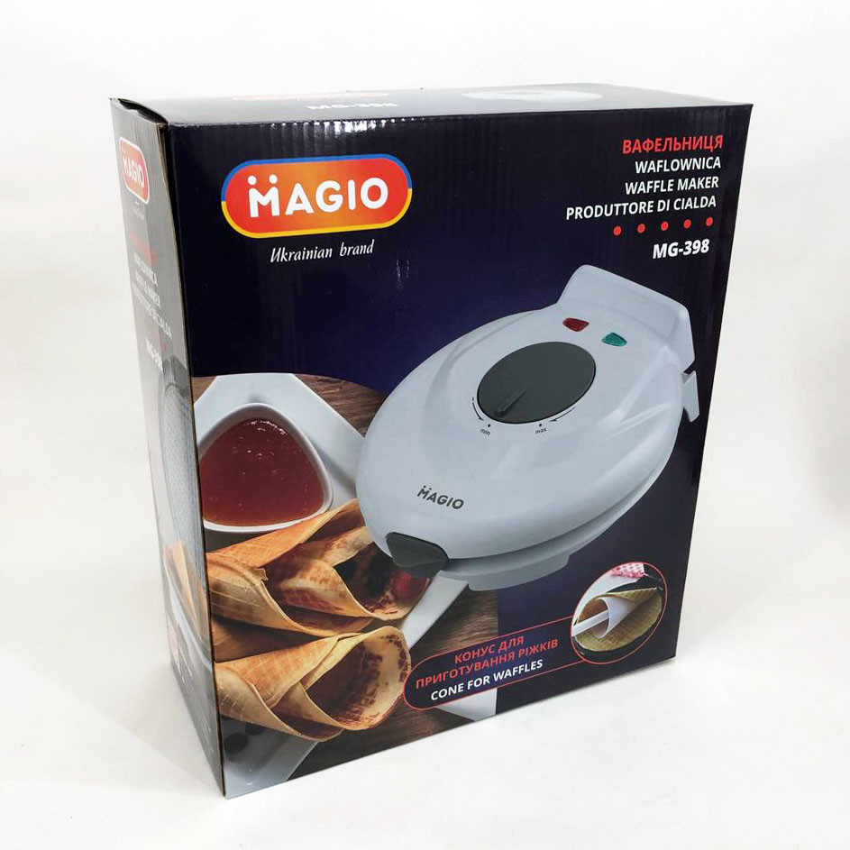 Вафельниця для пишних вафель MAGIO MG-398 750 Вт, Електрична вафельниця, Вафлі в FC-998 домашніх ...