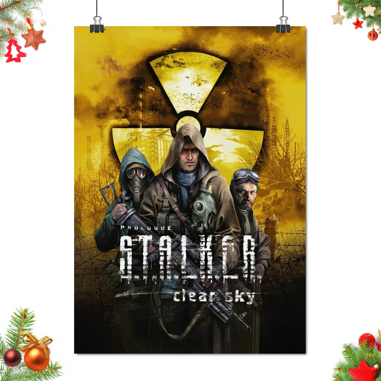 Плакат "Сталкер, Чистое небо, Stalker, Clear Sky, 2008", 60×42см ...