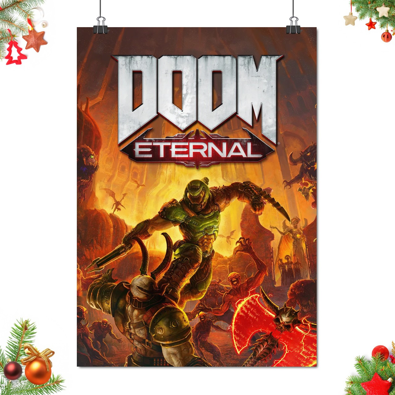 Плакат "Дум, Палач Рока, Думгай, Doom Eternal (2020), DoomGuy, Doom ...