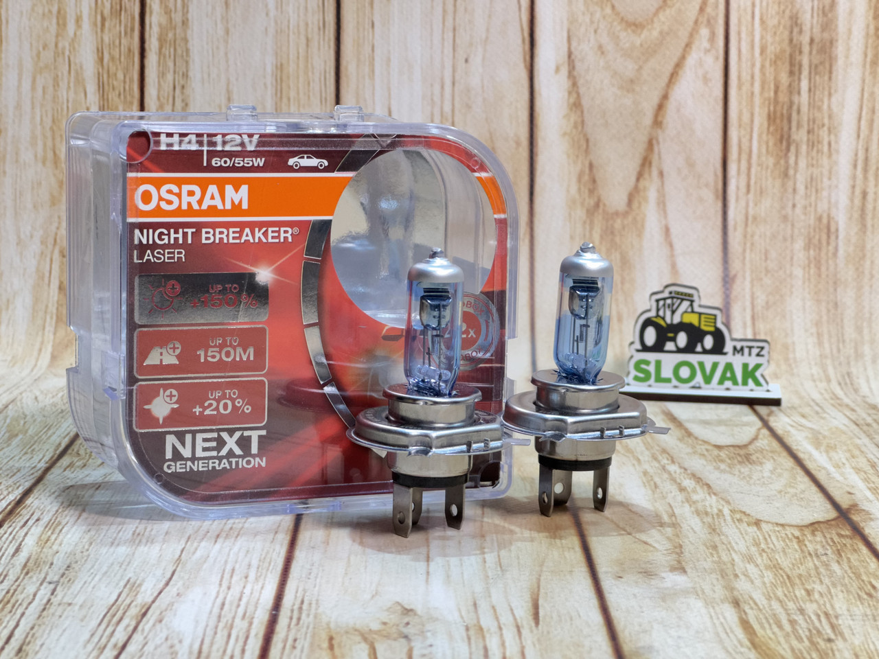 Автолампа OSRAM LASER H4 60/50W 12V P43T (2x 150% 150m): продаж, ціна у ...