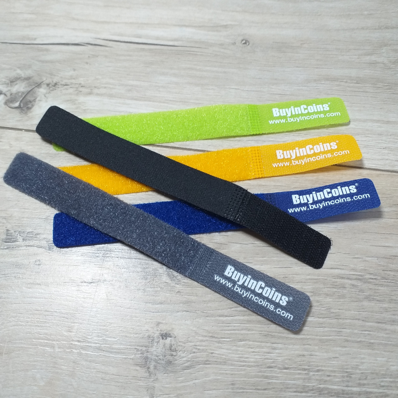 Стяжки-липучки для кабеля, тримачі проводів BuyinCoins, 5 шт/уп, 18 см ...