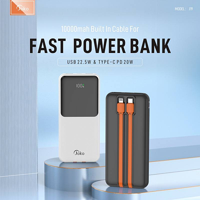 Power Bank 20000mAh J29 PD20WQC22.5W (Чорний) ТМ JOKO, цена: 1587.66 ₴, купить на Prom.ua