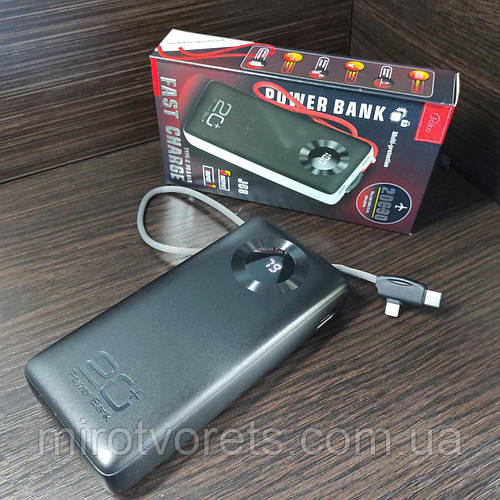 Павербанк Power Bank Joko J08 20000 mAh із вбудованим кабелем, швидка зарядка (ID#1703450891 ...