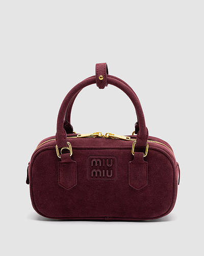Miu Miu Arcadie Suede Bag Burgundy Id 2461773506 цена 4080 ₴ купить на Prom Ua