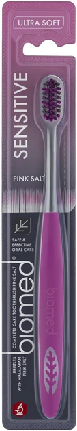 Зубна щітка BioMed Pink Salt Ультрам'яка Рожева (4820018490718) (ID ...