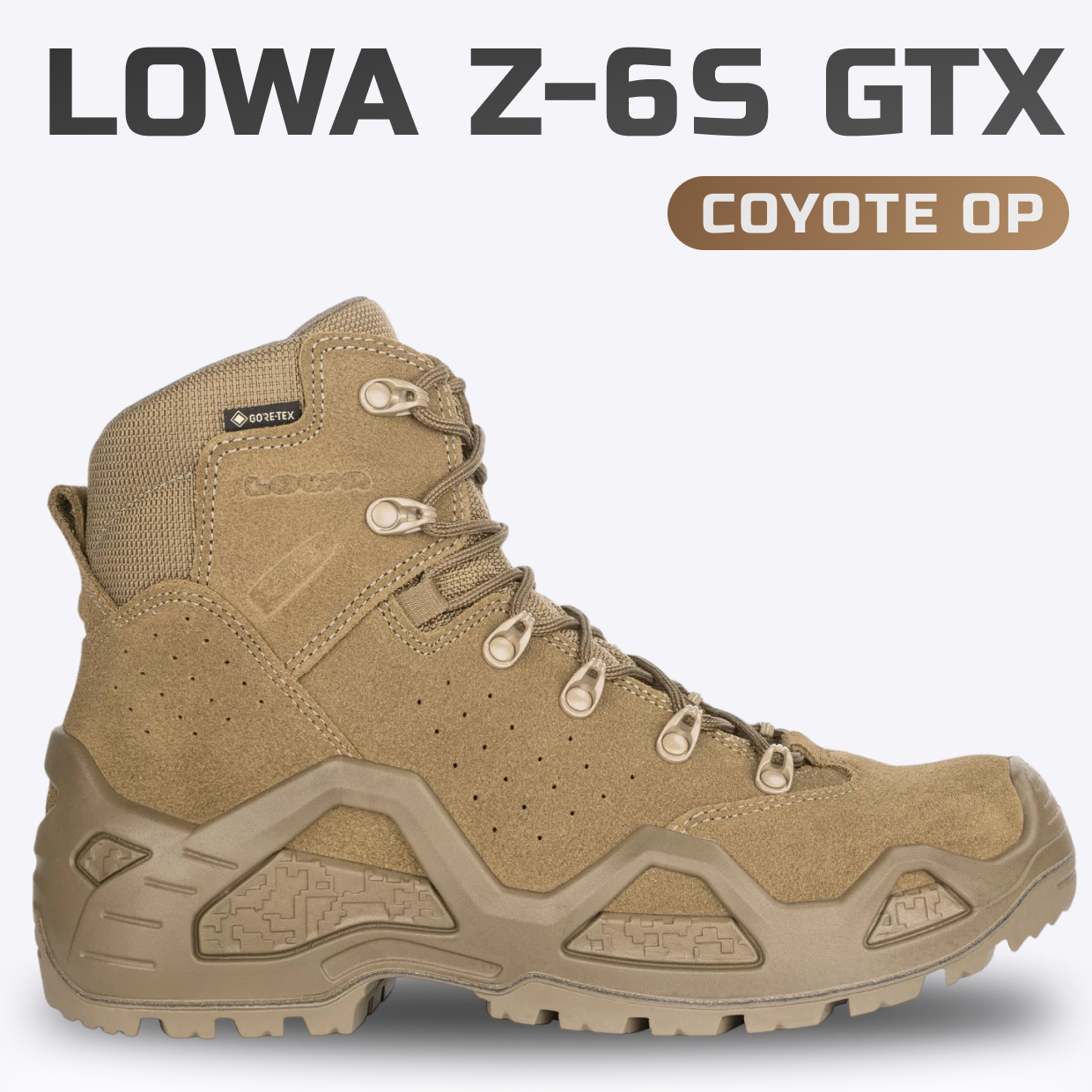 Черевики "Lowa Z-6S GTX - Coyote OP" - тактичні військові берці купити недорого в інтернет ...