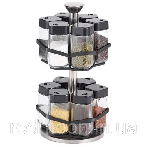 Баночки для специй 12шт, на подставке, BSJ2407-2 / Органайзер для ...