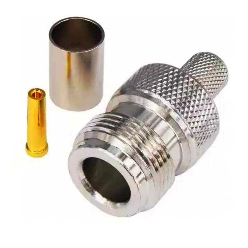 Роз'єм конектор N Female (мама) обжимний на кабель 5D-FB RG6 RG5 LMR300 RG304 РК-75, ціна: 55 ...