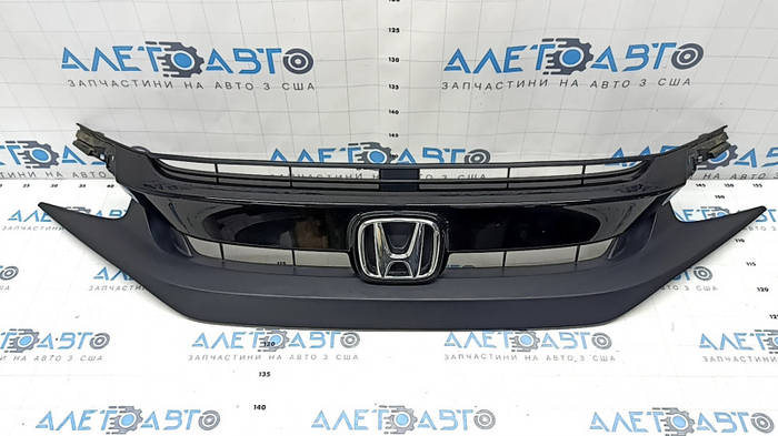 Решітка радіатора grill Honda Civic X FC 19-21 у зборі, 3 частини ...