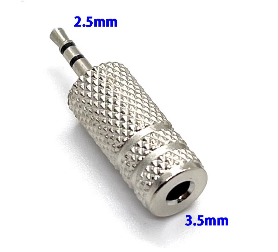 Перехідник аудіоадаптер mini jack 3.5 мм мама на micro jack 2.5 мм тато ...