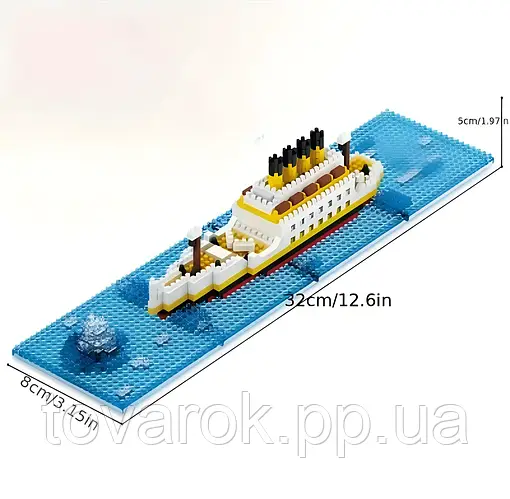 Конструктор Титаник 305 мини деталей детский коллекционный корабль Lego ...