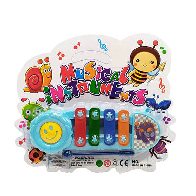 Музична іграшка Ксилофон Bambi Y9093 16 см Рожевий, 7964365 - 489, ціна ...