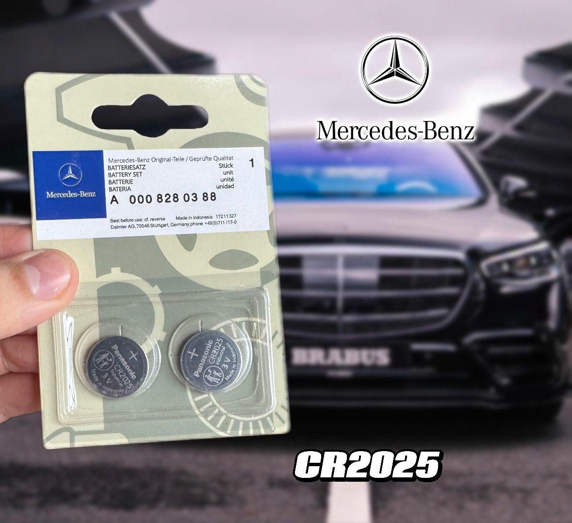 Оригинальная батарейка дистанционного ключа (2шт) Mercedes CR2025 3V ...