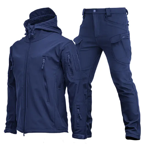 Костюм тактичний Soft Shell Gwild на флісі синій Демісезонний костюм ДСНС софтшел синій на флісі ...