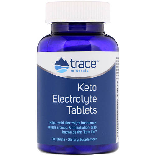 Кето-электролитные таблетки, Keto Electrolyte Tablets, Trace Minerals ...
