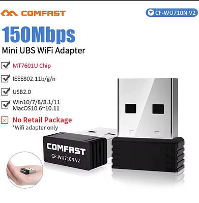 USB WIFI адаптер на чипе Ralink MTK 7601 с разъемом для антенны RP-SMA ...