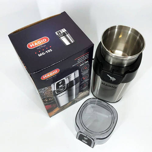 Кавомолка електрична найкраща MAGIO MG-195 (300 Вт), Багатофункціональна роторна кавомолка EB ...