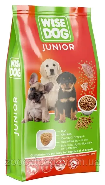Wise Dog сухий корм для цуценят усіх порід 10 кг Юніор (ID#2467724267), ціна: 890 ₴, купити на ...