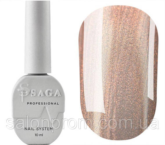 SAGA Professional Silk Cat №03 - гель-лак кошачий глаз, с розовым ...