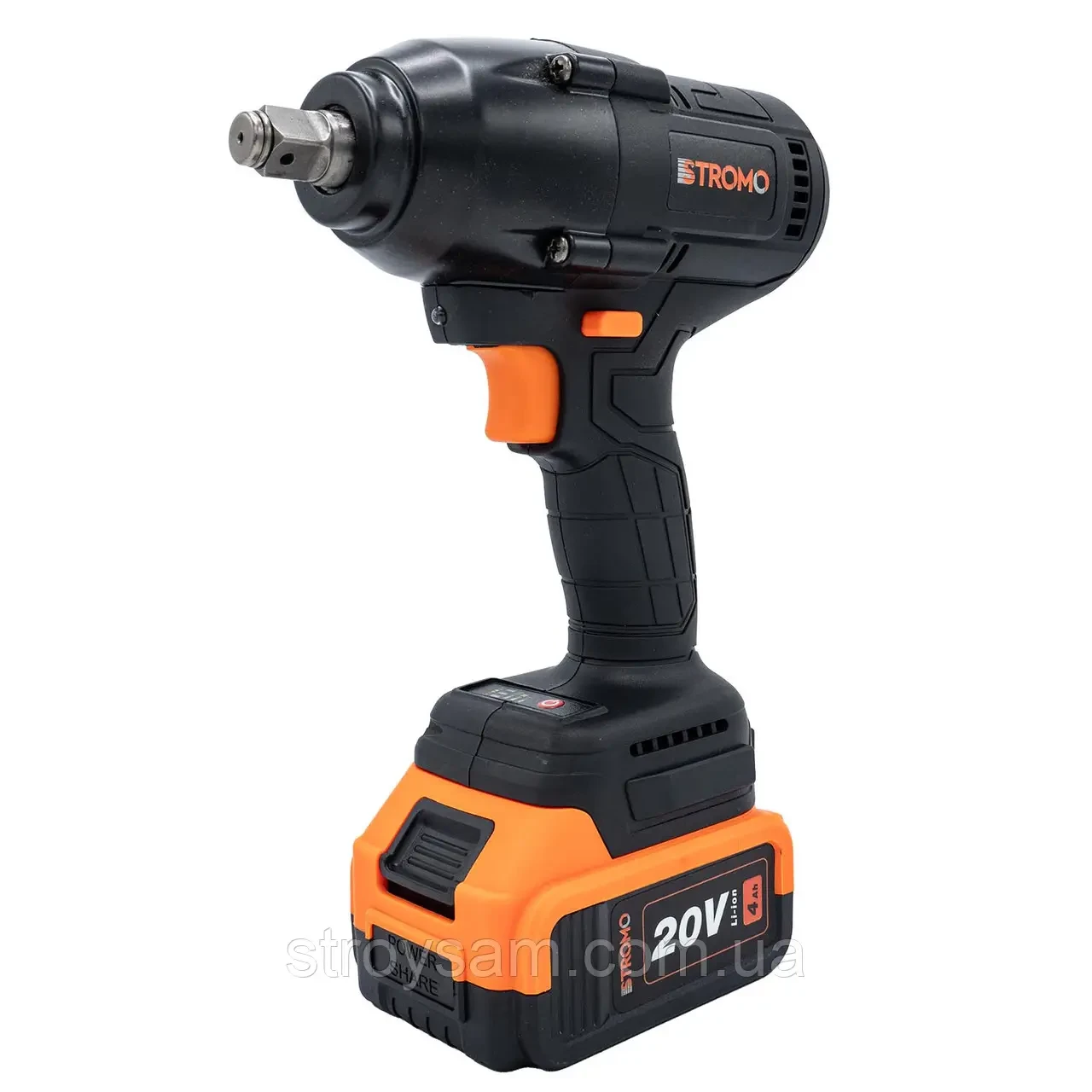 Безщітковий АКБ гайковерт портативний Stromo AWA-25 з 1 АКБ 20 В і ЗП, акумуляторний ударний ...