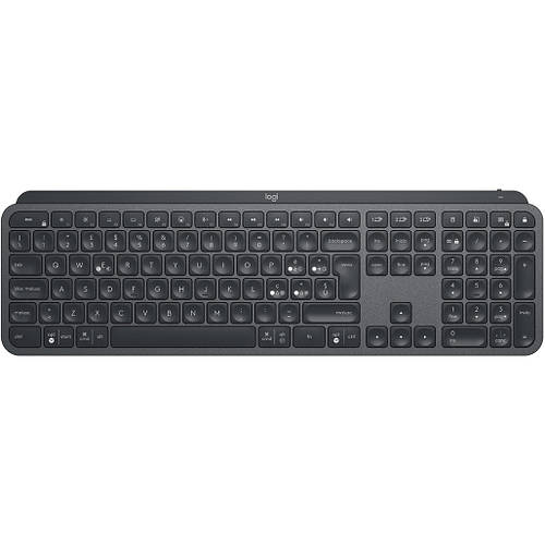 Клавіатура Logitech MX Keys Advanced for Business Illuminated ENG/UA Graphite (920-010251 ...