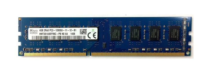 Купити Оперативна пам'ять Hynix DDR3 1600MHz 4Gb 2Rx8 PC3-12800U-11-13-B1 (HMT351U6EFR8C-PB) БВ ...