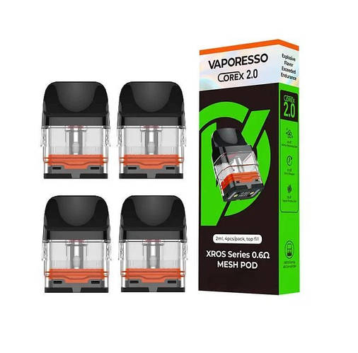 Картридж Vaporesso 4 шт для XROS Corex 2.0 2ml Original Coil Mesh 0.6 ...