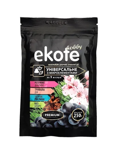Добриво Ekote універсальне з мікроелементами 9 міс 250г NPK 15+08+14 ...