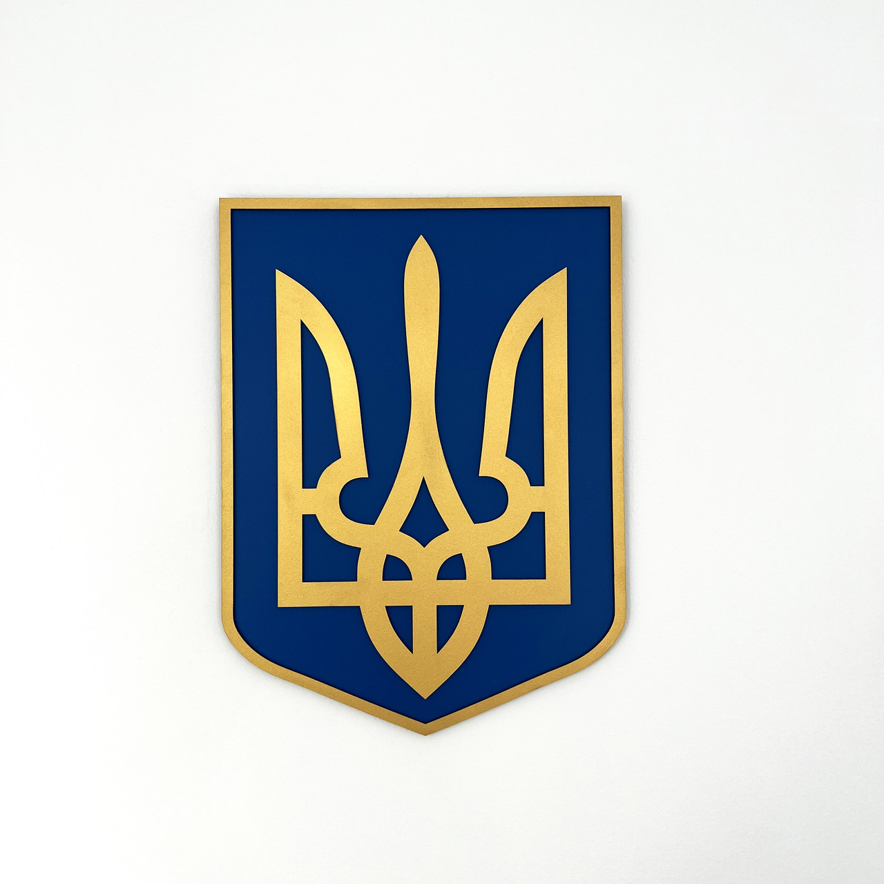 Національний Герб України тризуб в держустанову подарунок військовому 70x50 см Woodyard (01 ...