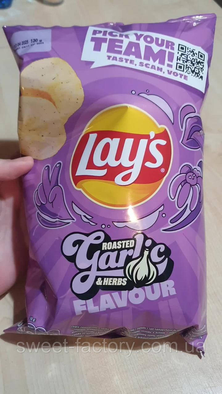 Чіпси Lay's Garlic & Herbs 130g: продаж, ціна у Чернігові. Снеки від ...