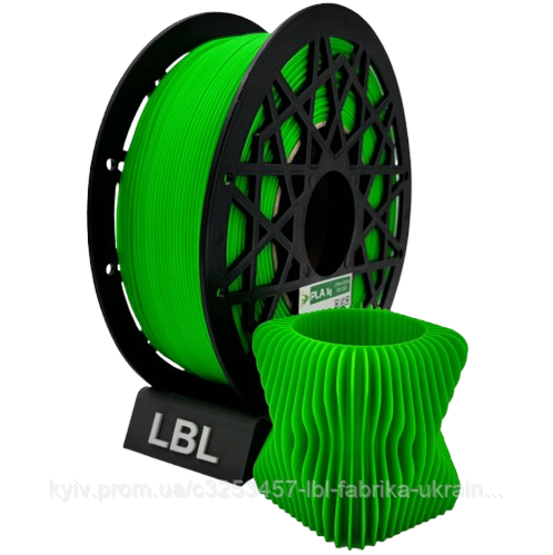 PLA (ПЛА) пластик Салатовый NEON для 3D принтера 1.0 кг / 335 м / 1.75 ...