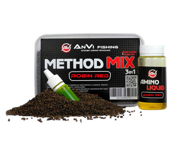 ПЕЛЛЕТС ANVI METHOD MIX 3IN1 Robin Red 400Г (ID#2476126712), ціна: 175 ₴, купити на Prom.ua