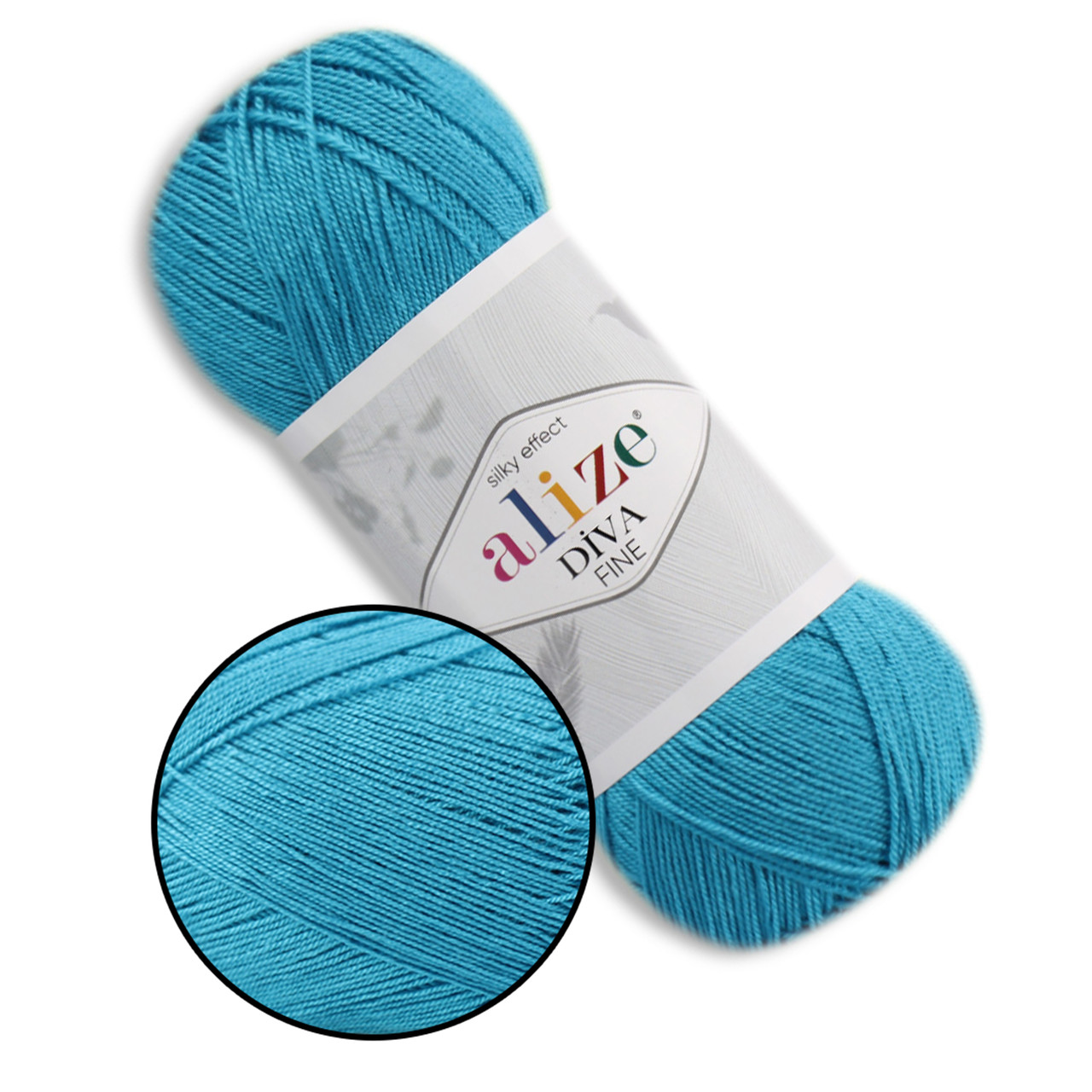 Alize Diva Fine, Бірюза No245 - купити інтернет-магазин товарів для рукоділля Україна. Опт та ...