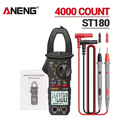 Цифровые токоизмерительные клещи ANENG ST180 4000 Counts, NCV., цена ...