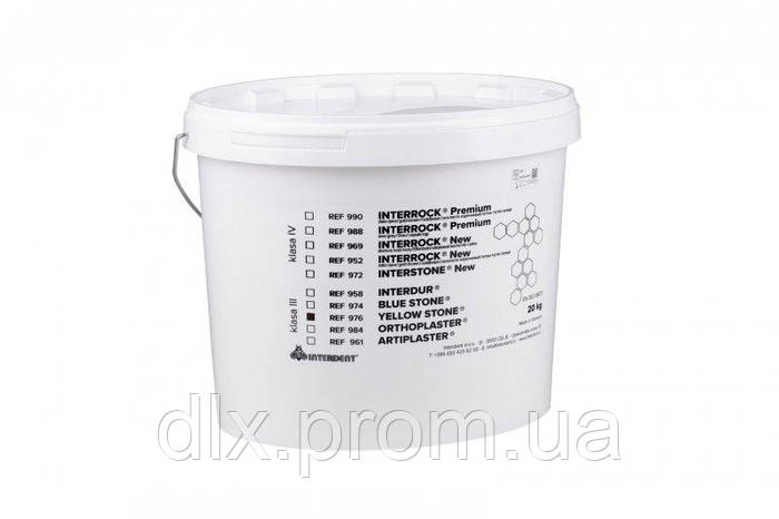 Гіпс BLUE STONE (тип 3) блакитний цокольний 20 кг, INTERDENT 974 (ID ...