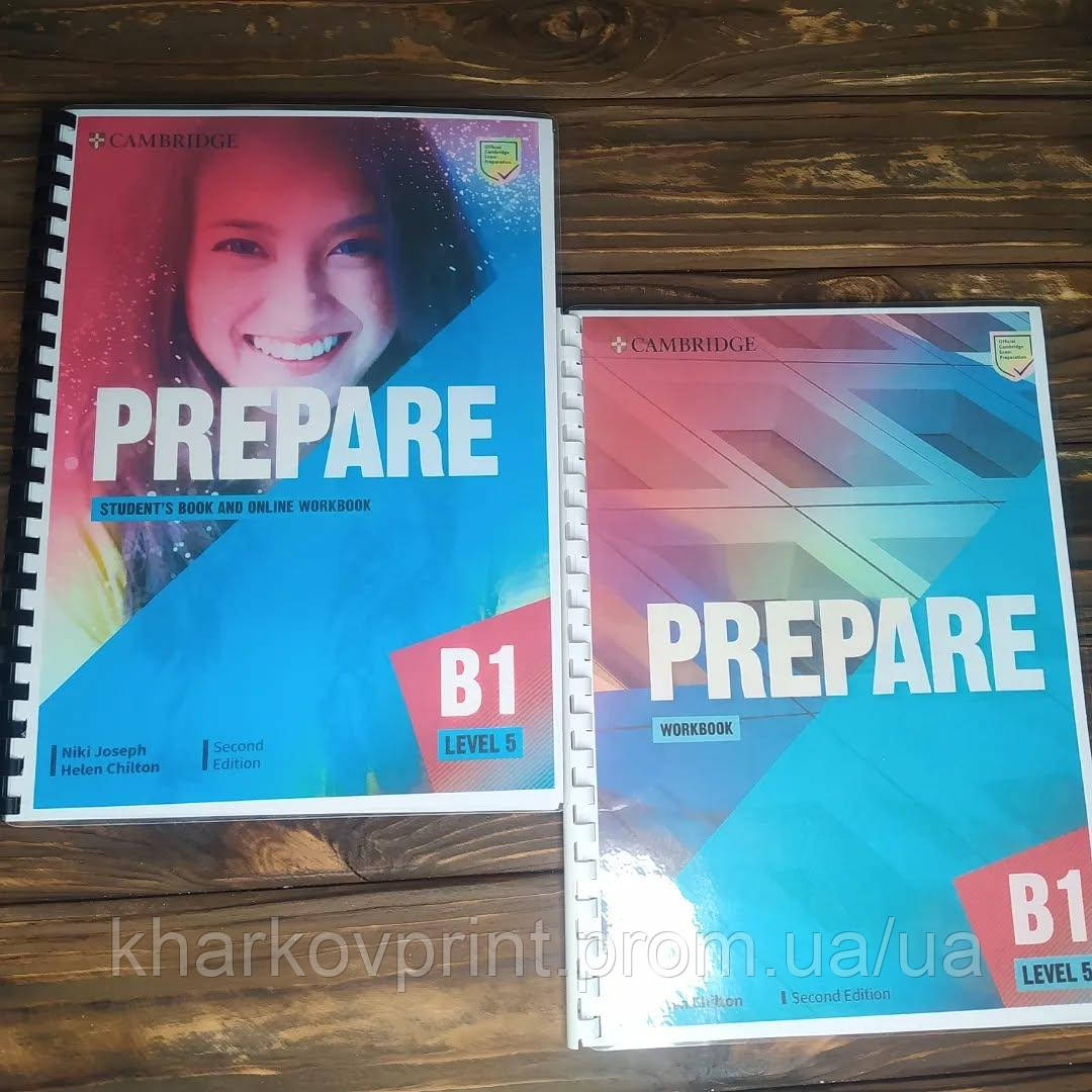 Prepare! Level 5 B1 2nd edition (комплект Student цветной + Work book ч ...