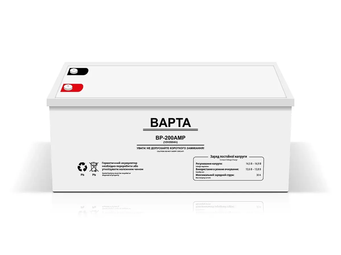 Акумуляторна батарея 12 В 200 А·год Gel BAPTA BP-200AMP (дропшиппінг ...