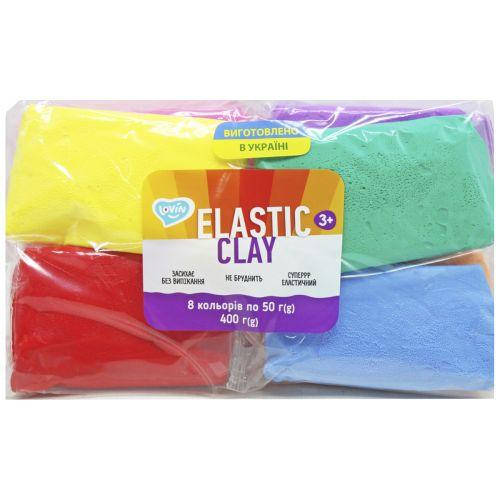 Набор воздушного пластилина "Elastic Clay", 8 цветов (ID#2510225499 ...