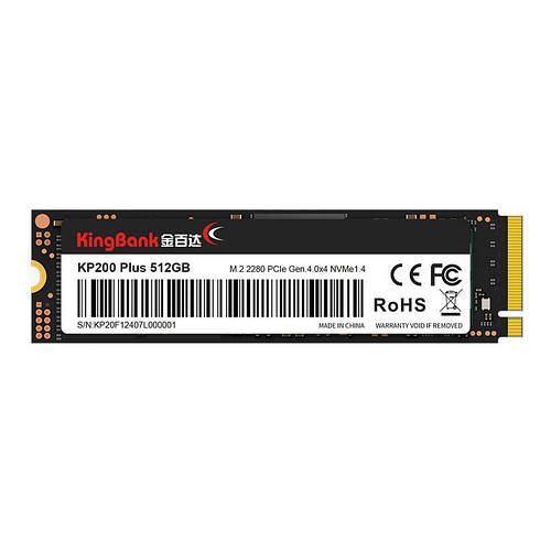 SSD диск Kingbank KP200 Plus 512Gb M.2 2280 NVMe PCIe 4.0 x4 6600 МБ/сек 4500 МБ/сек (K5.02 ...