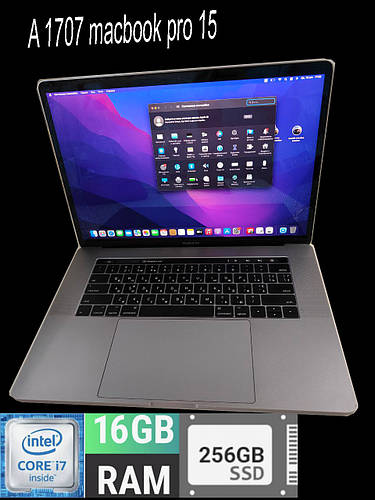 2017 macbook pro 15 a1707 i7 16gb 256gb ssd (ID#2478540983), ціна ...