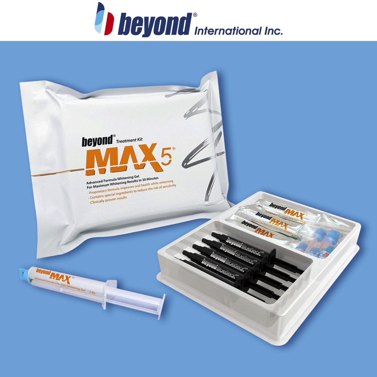 BEYOND MAX 5 набір гелів для відбілювання зубів від BeyondDent Ukraine