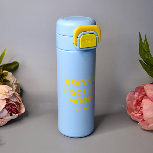 Компактний термос "Drink A Good Mood" 450 мл із нержавіючої сталі в ...