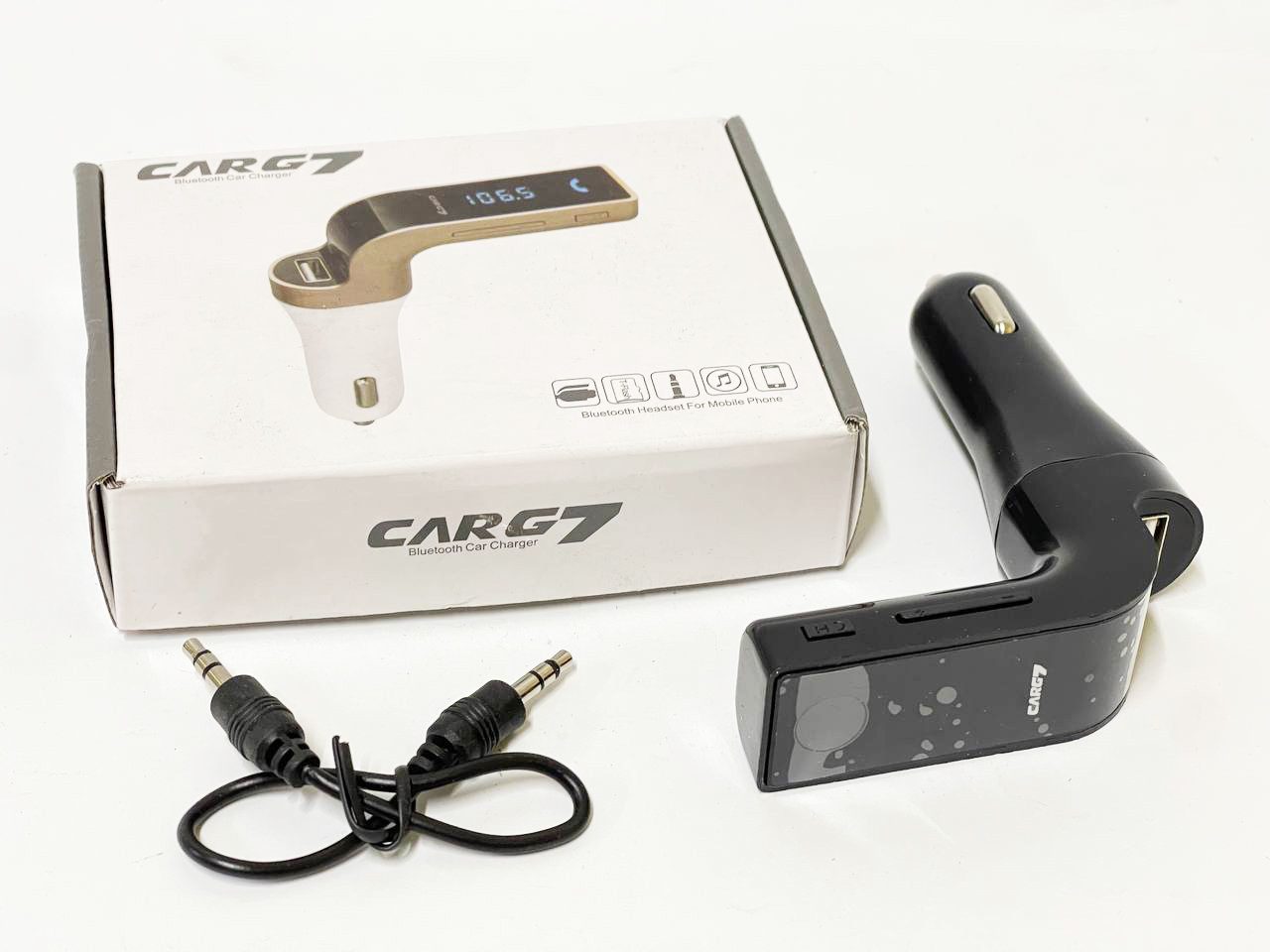Автомобільний FM-модулятор фм трансмітер Bluetooth USB CARG7 ЧОРНИЙ (вр ...