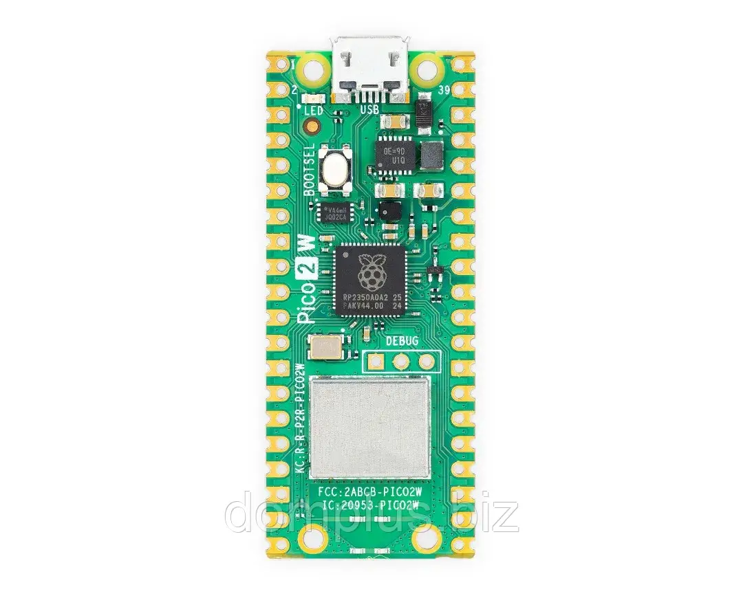 Raspberry Pi Pico 2W RP2350 ARM Cortex M33 + CYW43439 Wi-Fi/Bluetooth ...