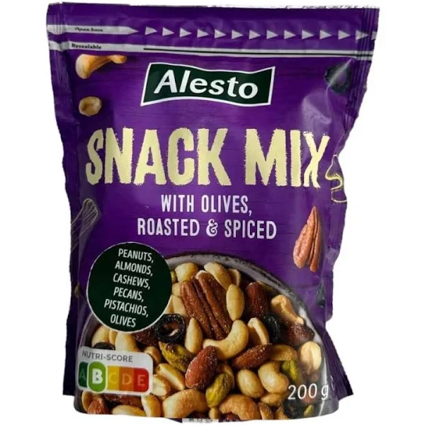 Ореховый микс с оливками и специями Alesto Snack Mix With Olives 200 г ...