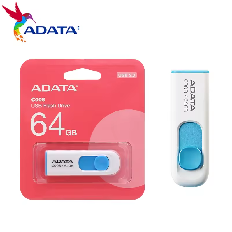 Выдвижная флешка Adata C008 64GB USB 2.0 (ID#2481254042), цена: 275 ₴, купить на Prom.ua
