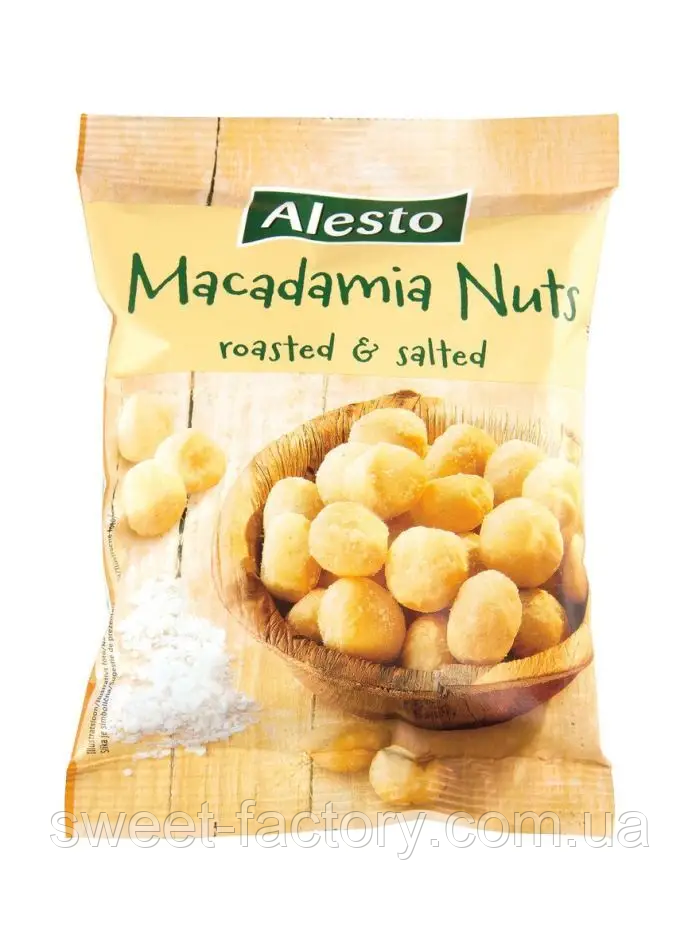 Макадамия Alesto Macadamia Gerostet Gesalzen 125g: продаж, ціна у Чернігові. Горіхи від "Світ ...