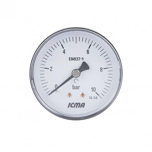 Манометр Icma 1/4" 0-10 бар, заднє підключення №243 (ID#2483801856), цена: 343 ₴, купить на Prom.ua