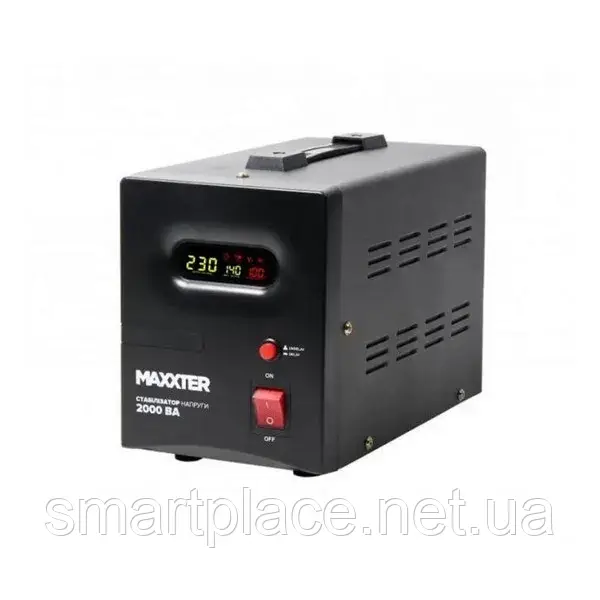 Стабілізатор напруги Maxxter MX-AVR-S2000-01 2000VA (ID#2494087331), ціна: 2359 ₴, купити на Prom.ua