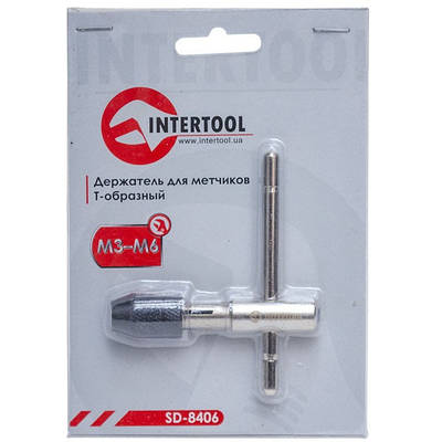 Тримач для мітчиків M3-M6 Т-подібний Intertool (SD-8406) (ID#2353578646), ціна: 64 ₴, купити на ...